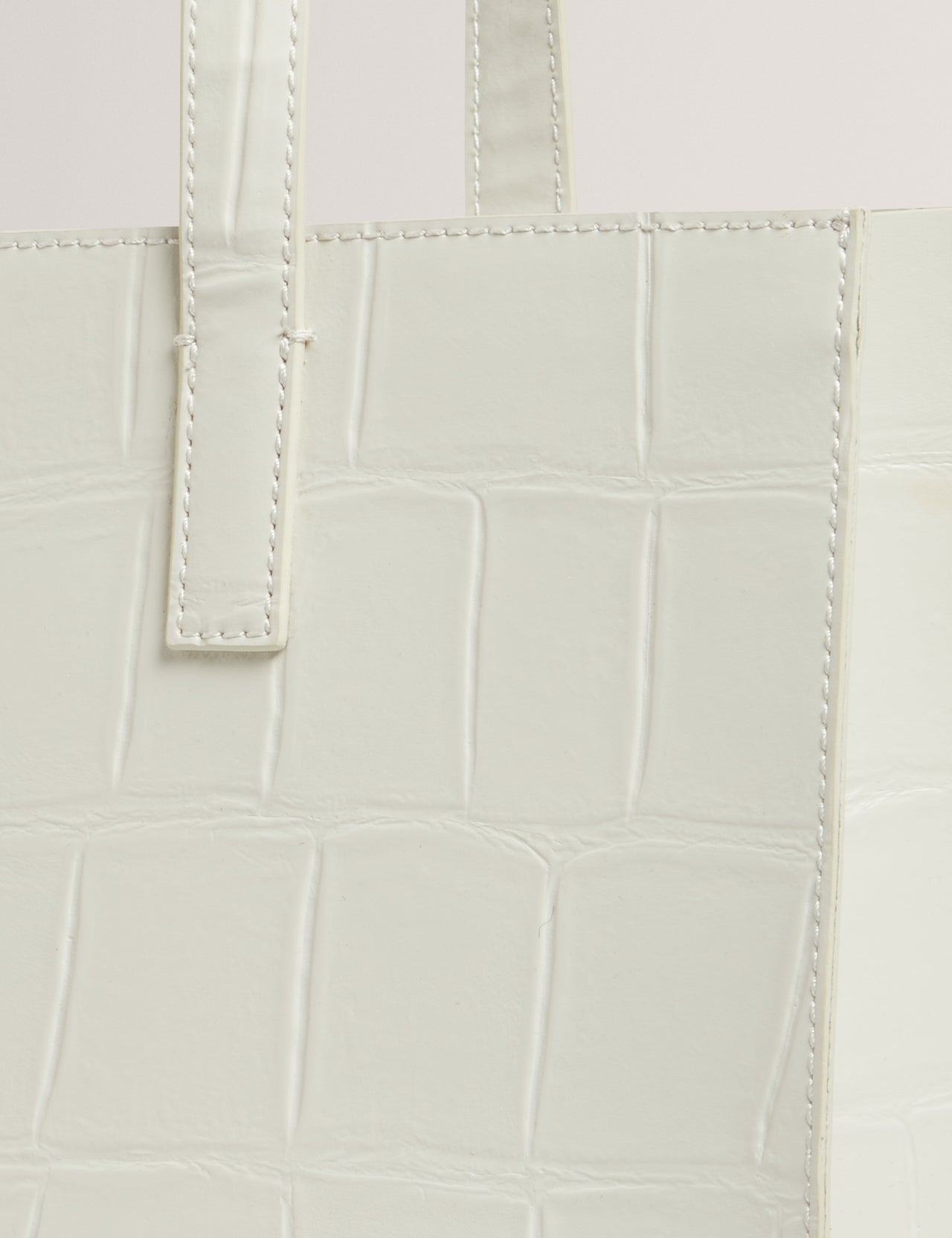 Shop Croccon Croc Effect Large Icon Bag Ivoryfor Women Online | Ted ...