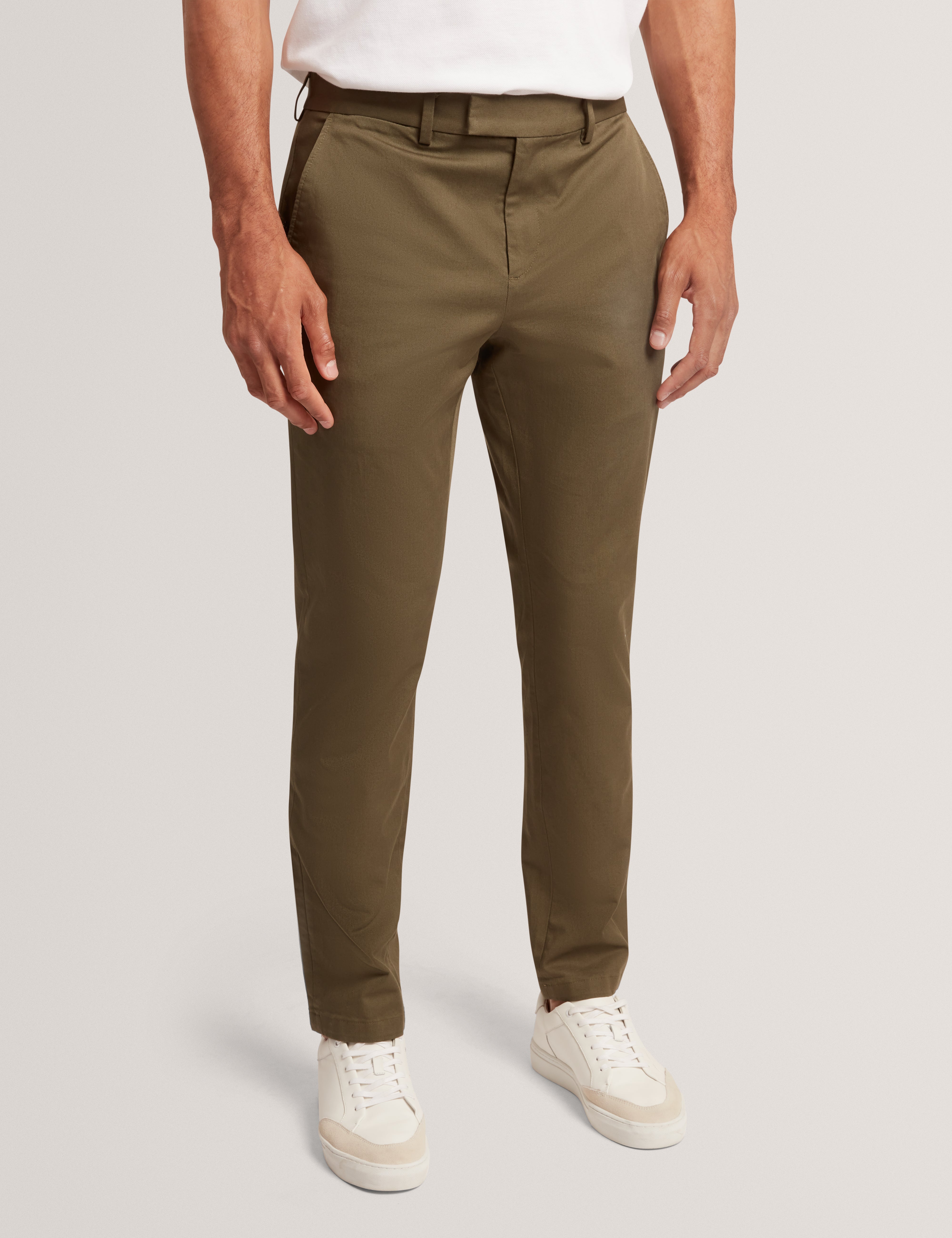Howeton Slim Stretch Chino Khaki