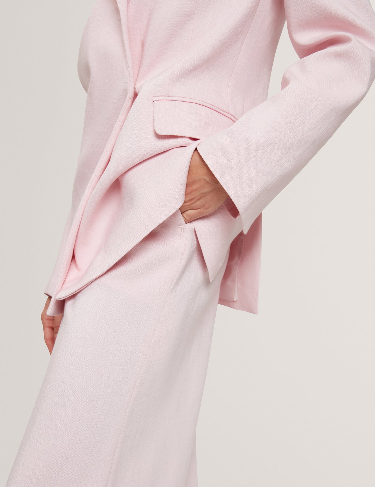 Peyat Tailored Wide Leg Trouser Lt-Pink