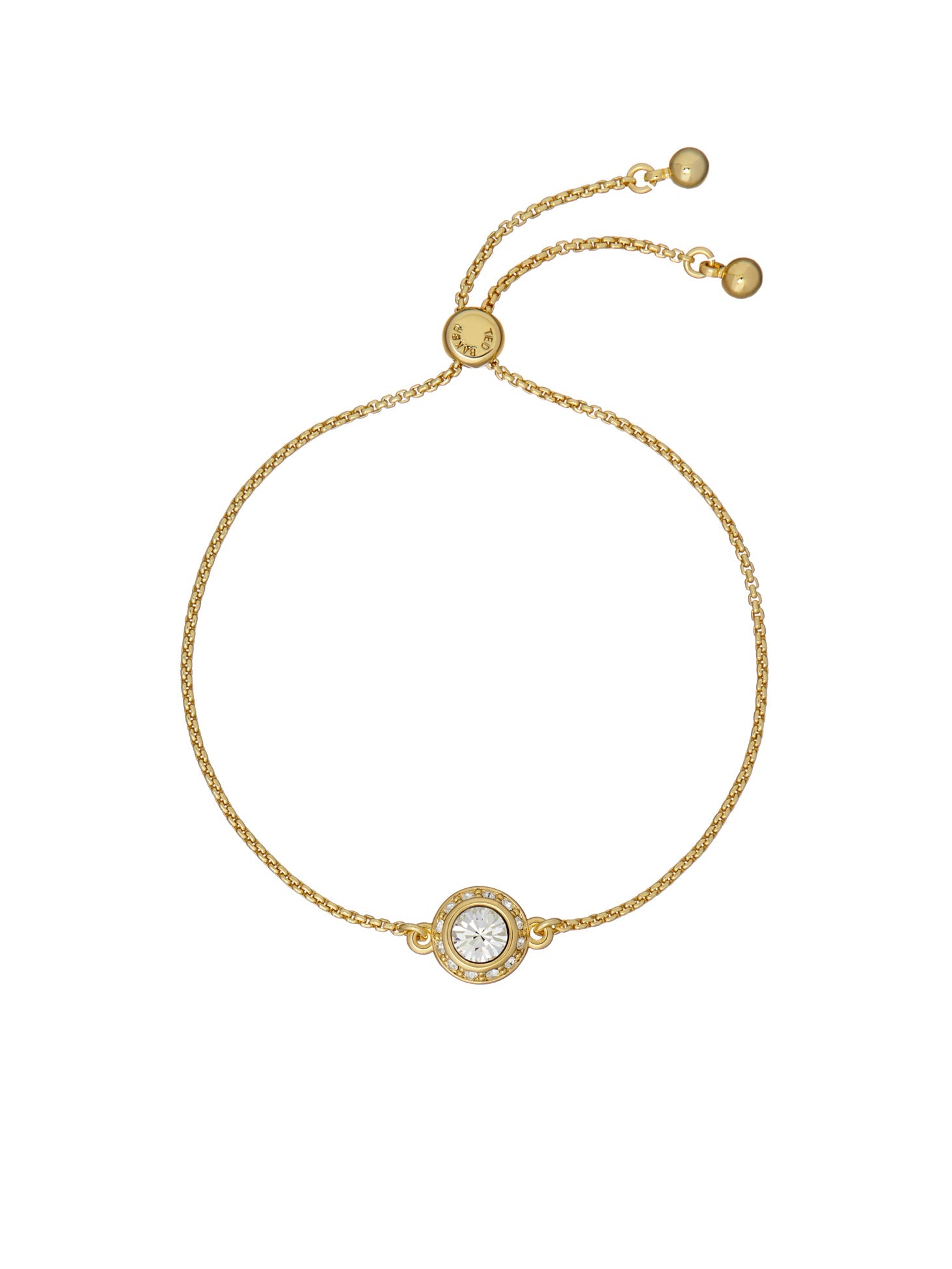 Buy Soleta Solitaire Sparkle Crystal Adjust Gold For Women - Ted Baker UAE